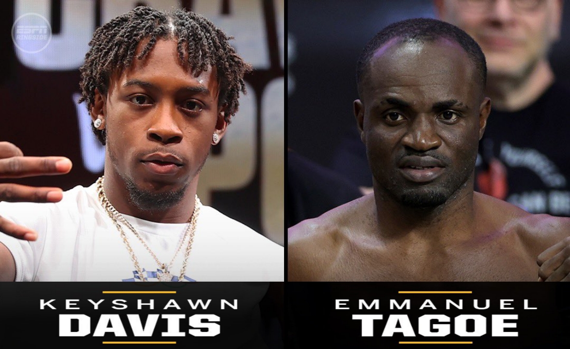 BREAKING: Emmanuel Tagoe set to face unbeaten American Keyshawn Davis ...