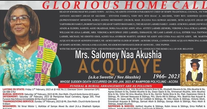 Funeral and Burial Arrangements of Boxing Referee Shadrack Acquaye’s ...