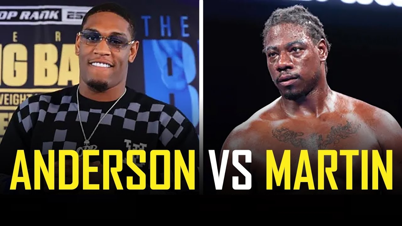 Jared Anderson versus Charles Martin headlines a massive homecoming ...